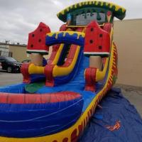 China Park Inflatable Chilled Watermelon Water Slide with Pool Support One Item Purchase for sale