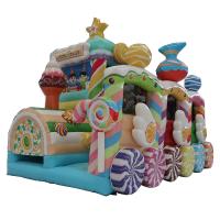 China Customized Color Commercial PVC Inflatable Jumping Castle for Candy Car in Party Rentals for sale