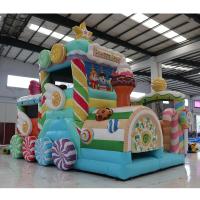China Customized Color Commercial PVC Inflatable Jumping Castle for Candy Car in Party Rentals for sale