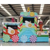 China Customized Color Commercial PVC Inflatable Jumping Castle for Candy Car in Party Rentals for sale