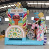 China Customized Color Commercial PVC Inflatable Jumping Castle for Candy Car in Party Rentals for sale