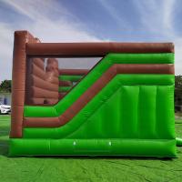 China CE EN14960 Certified Inflatable Combo Castle Slide for Party Rentals Minecraft Theme for sale