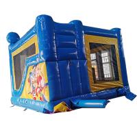 China Commercial Toddler Trampoline PVC Inflatable Castle with Dry Slide and Climbing Slide for sale