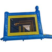 China Commercial Toddler Trampoline PVC Inflatable Castle with Dry Slide and Climbing Slide for sale