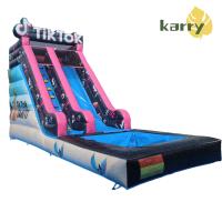 China Experience the Fun with Inflatable Tiktok Water Slide and Water Pool Commercial Rental for sale
