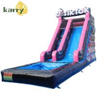 China Experience the Fun with Inflatable Tiktok Water Slide and Water Pool Commercial Rental for sale