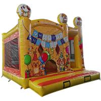 China Elevate Your Toddler Bed Birthday Party with Cute Puppy Theme Inflatable Castle House for sale