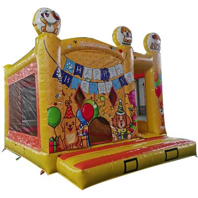 China Elevate Your Toddler Bed Birthday Party with Cute Puppy Theme Inflatable Castle House for sale