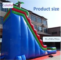 China Family Fun Guaranteed Backyard Inflatable Water Slide with Water Pool and Wide Slide for sale