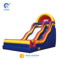 China Family Fun Guaranteed Backyard Inflatable Water Slide with Water Pool and Wide Slide for sale