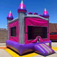 China Features Portable Pink Castle Bouncy Jumping Commercial Bounce House with Blower for sale