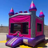 China Features Portable Pink Castle Bouncy Jumping Commercial Bounce House with Blower for sale
