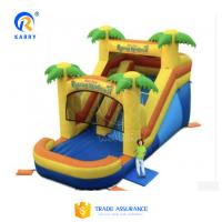 China 2-4 Years Old Kids' Must-Have Inflatable Climbing Wall Water Slide with Pool and Sun for sale