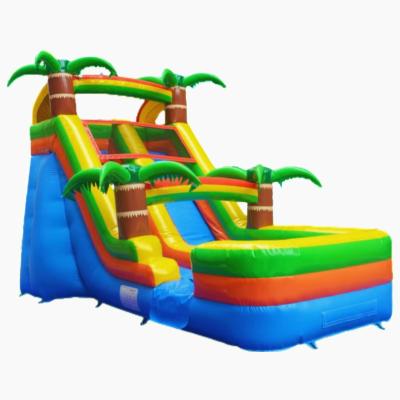China Commercial Rental Inflatable Water Slide with Pool and Blower 5-10 Passengers Allowed for sale