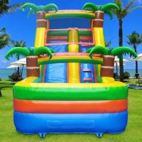 China Commercial Rental Inflatable Water Slide with Pool and Blower 5-10 Passengers Allowed for sale