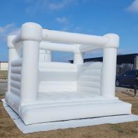 China Customized Toddler Bed White Castle Bouncy Pastel Inflatable Jumping Castle with Blower for sale