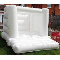 China Customized Toddler Bed White Castle Bouncy Pastel Inflatable Jumping Castle with Blower for sale