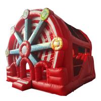 China 2024 19ft Red Ferris Wheel Inflatable Castle House Slide Combo for Customize Accepted for sale
