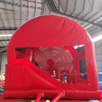 China 2024 19ft Red Ferris Wheel Inflatable Castle House Slide Combo for Customize Accepted for sale