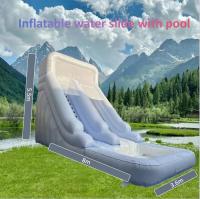 China Indoor Commercial Rental Inflatable Water Slide with Pool in Summer Pure Color Fun for sale