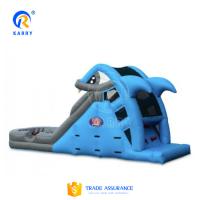 China Indoor Commercial Rental Inflatable Water Slide with Pool in Summer Pure Color Fun for sale