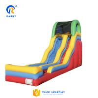 China Indoor Commercial Rental Inflatable Water Slide with Pool in Summer Pure Color Fun for sale