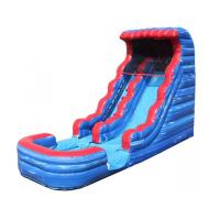 China Indoor Commercial Rental Inflatable Water Slide with Pool in Summer Pure Color Fun for sale