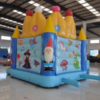 China Princess Birthday Party Inflatable Castle with Slide and 0.55mm Plato PVC Tarpaulin for sale