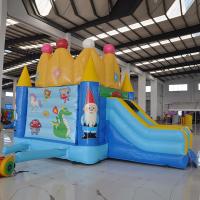 China Princess Birthday Party Inflatable Castle with Slide and 0.55mm Plato PVC Tarpaulin for sale