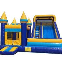 China Tropical PVC Inflatable Water Bounce House Pool Water Slide Max Capacity 100-500kg for sale