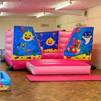 China 14 Years up Customized Mini Inflatable Trampoline Castle with Slide Custom Color for sale