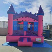 China Unisex Princess Accessories Inflatable Pink Castle House for Kids Birthday Party Theme for sale