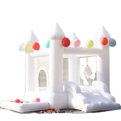 China CE/EN71/EN14960 Certified Unisex PVC White Inflatable Bouncer for Playgrounds and Parties for sale