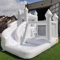 China CE/EN71/EN14960 Certified Unisex PVC White Inflatable Bouncer for Playgrounds and Parties for sale