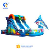 China Digital Printing Waterslide Pool Commercial Inflatable Water Slide For Kid Garden for sale