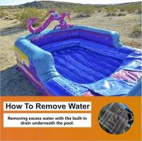 China Unisex 28ft Inflatable Water Slide with Pool and Blower Wet/Dry Bounce House Combo for sale