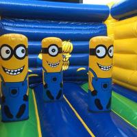 China CE/EN71/EN14960 Certified Commercial Cartoon Theme Inflatable Trampoline Castle Combo for sale