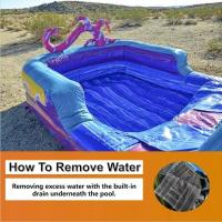 China Commercial Grade Water Slide Inflatable with Splash Pool Customized Color and Size for sale
