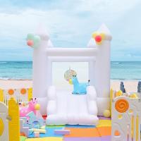 China Blower Included Baby White Decorative PVC Inflatable Jumping House for Family Party for sale