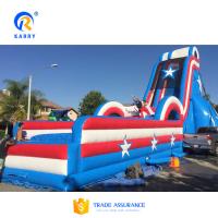 China Commercial Grade Water Slide Inflatable with Splash Pool Customized Color and Size for sale