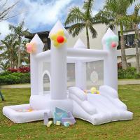 China Blower Included Baby White Decorative PVC Inflatable Jumping House for Family Party for sale