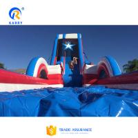 China Commercial Grade Water Slide Inflatable with Splash Pool Customized Color and Size for sale