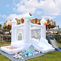 China Blower Included Baby White Decorative PVC Inflatable Jumping House for Family Party for sale