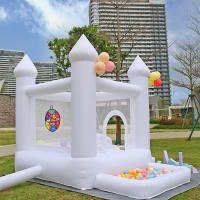 China Blower Included Baby White Decorative PVC Inflatable Jumping House for Family Party for sale