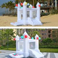 China Blower Included Baby White Decorative PVC Inflatable Jumping House for Family Party for sale