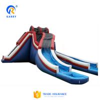 China Blower Included Double-layer Reinforcement PVC Inflatable Water Slide with Climbing Wall for sale