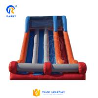 China Children's Amusement Park Large Inflatable Toy Water Slide with Pool Customized Size for sale