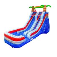 China Customized Size Inflatable Bounce Slide Dry and Water Air Slide for Outdoor Adventures for sale