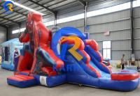 China Spiderman Castle Slide Combo with Swimming Pool in Commercial Inflatable Amusement Park for sale