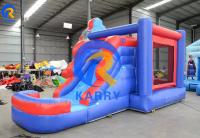 China Spiderman Castle Slide Combo with Swimming Pool in Commercial Inflatable Amusement Park for sale